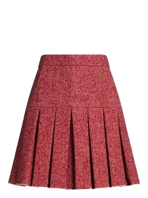 DOLCE & GABBANA Dolce & Gabbana Herringbone Pleated Skirt