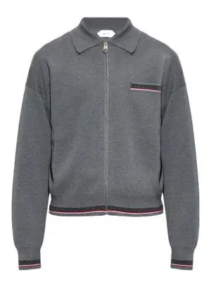 Versace Zip-up Cardigan - Gray