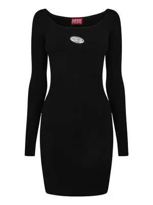 DIESEL® Ribknit Mini Dress - Black