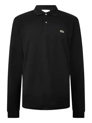 Lacoste Solid Color Polo Shirt  Black