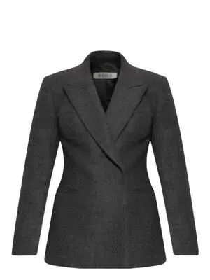 RÓHE Waisted Lapel Blazer - Grey