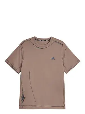 ADIDAS ORIGINALS Printed T-shirt  Brown