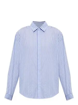 Jacquemus Dog-print Striped Shirt - Blue