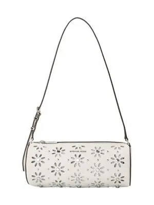 Michael Kors Floral Cut-out Shoulder Bag - White