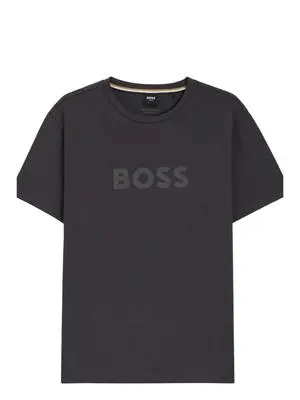 Hugo Boss Comfortable And Breathable Shortsleeve Top - Black