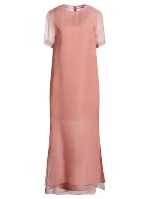 BRUNELLO CUCINELLI Brunello Cucinelli Short Sleeve Organza Dress