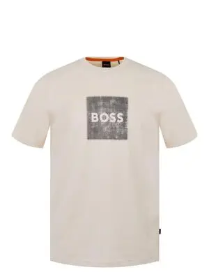 Hugo Boss Crewneck Shortsleeve Top - White