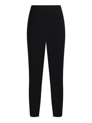Dolce & Gabbana Slim-fit Stretch Dress Pants With Zippered Cuffs - Black
