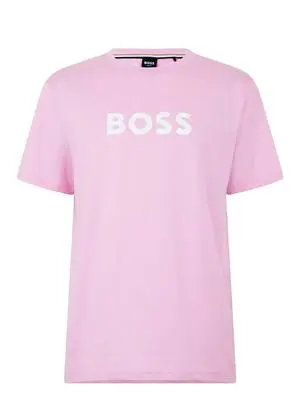 Hugo Boss Crewneck Shortsleeve Top - Pink
