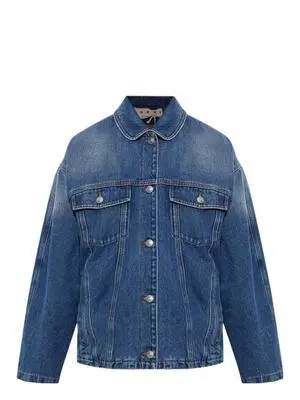 MARNI Marni Long Sleeve Denim Trucker Jacket