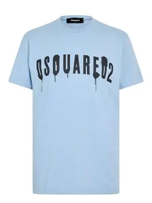 Dsquared2 Cotton Shortsleeve Tshirt - Blue