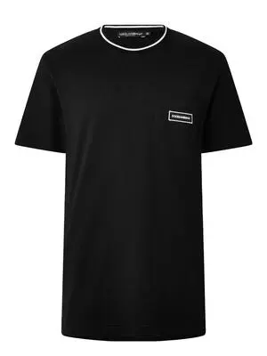 Dolce & Gabbana Solid Color T-shirt - Black
