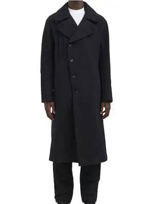 Masnada Long-sleeved Coat - Black