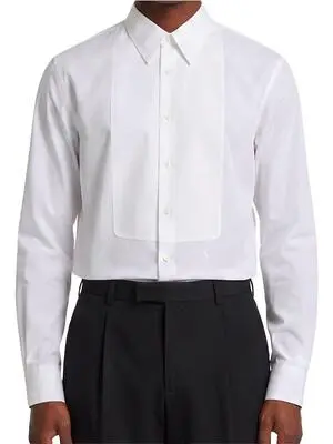 Saint Laurent Saint Laurent Smoking Bib Front Button-Up Shirt No