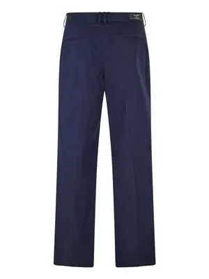 Balmain Tailored Straight Leg Trousers - Blue