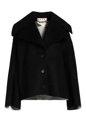 Marni Single-breasted Coat - Black