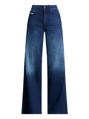 DIESEL® Dark Wash Wide-leg Jeans - Blue