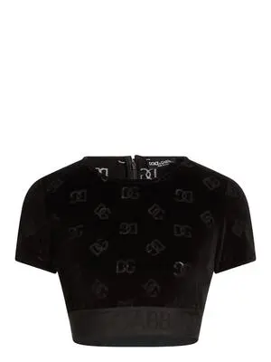 DOLCE & GABBANA Dolce & Gabbana Cropped T-Shirt With Logo