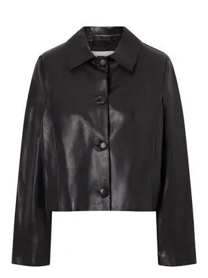Nour Hammour Hadley Leather Jacket - Black