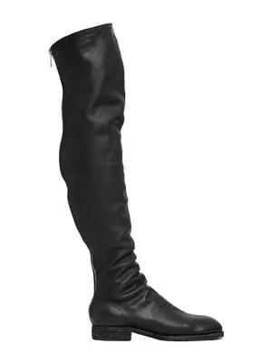 Guidi Thigh-high Leather Boots - Black