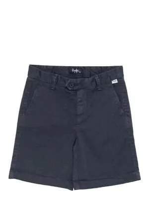 IL GUFO Logo-patch Tailored Shorts - Black