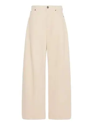 Max Mara Wide-leg Jeans - Ivory