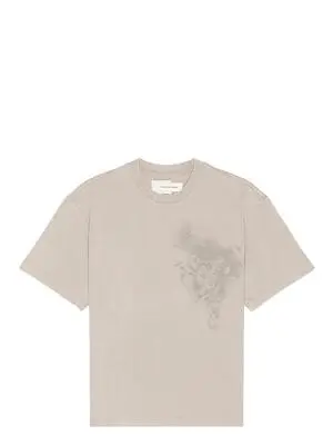 FENG CHEN WANG Spray Painted Plant Dye Tee - Grey