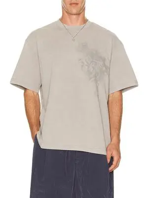 FENG CHEN WANG Spray Painted Plant Dye Tee - Grey