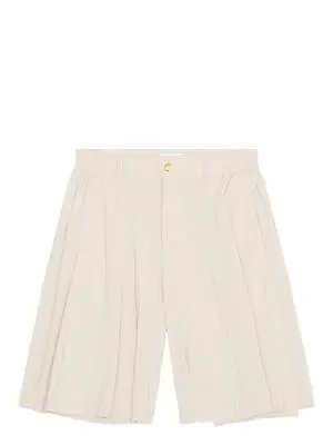FENG CHEN WANG Irregular Pleats Shorts - Khaki