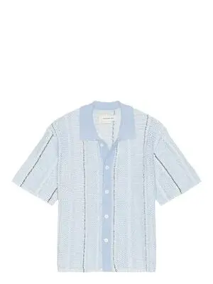 FENG CHEN WANG Feng Chen Wang Knitted Cardigan Sweater Blue Check