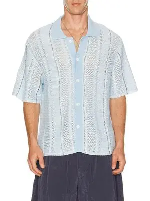 FENG CHEN WANG Feng Chen Wang Knitted Cardigan Sweater Blue Check