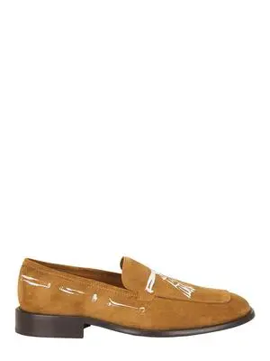 Acne Studios Bassel Suede Loafers - Light Brown
