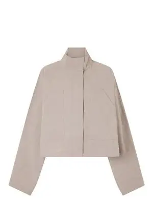 ST. AGNI Organic Stretch-cotton Jacket - Neutrals
