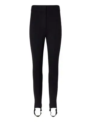 Veronica Beard Landren Ecovero Ponte Slim-leg Stirrup Pants - Black