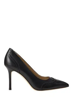 Ralph Lauren Ralph Lauren Lynden Perforated Leather Pump Black