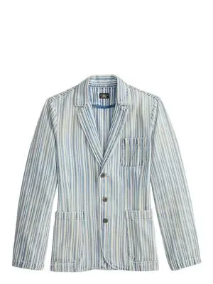 RALPH LAUREN Ralph Lauren Indigo Striped Twill Blazer