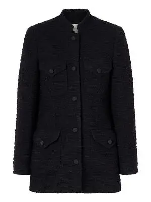 LIBEROWE Raja Wool-blend Tweed Jacket - Black
