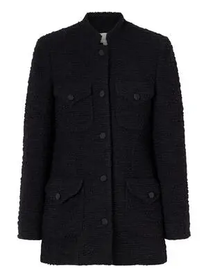 LIBEROWE Raja Wool-blend Tweed Jacket - Black