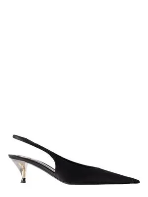 Saint Laurent Fanny Slingback Pumps - Black