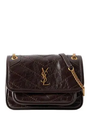 Saint Laurent Niki Shoulder Bag - Brown