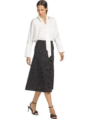 Sachin & Babi Clea A-line Midi Skirt - Onyx
