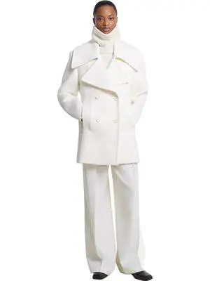 MICHAEL KORS Michael Kors Collection Wool Melton Officer Peacoat