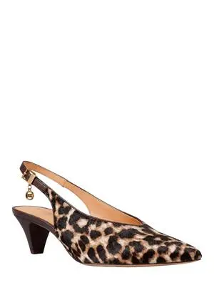 MICHAEL KORS MICHAEL Michael Kors Tonya Leopard Print Calf Hair Slingback Pump