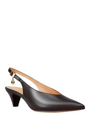 Michael Kors Tonya Leather Slingback Pumps - Brown