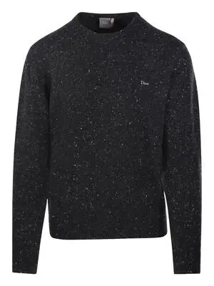 Dior Cashmere Sweater With Embroidery - Grey