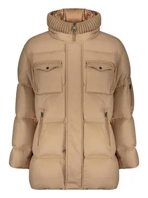 HERNO Herno Quilted Padded Coat With Ribbed Knit Hood