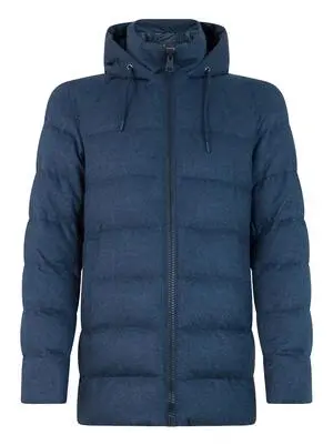 Herno Hooded Down Jacket - Dark Blue