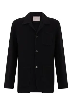 Herno Herno Button-Up Patch-Pocket Jacket Black