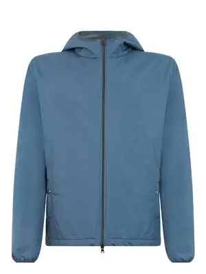 Herno Long-sleeved Hooded Padded Jacket - Blue