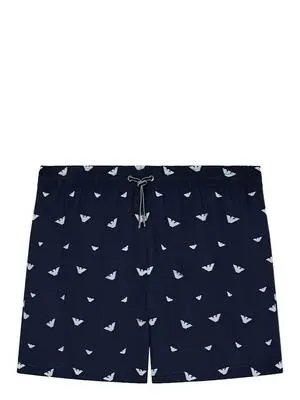 EMPORIO ARMANI Emporio Armani Swim Shorts With Micro Eagle Embroidery